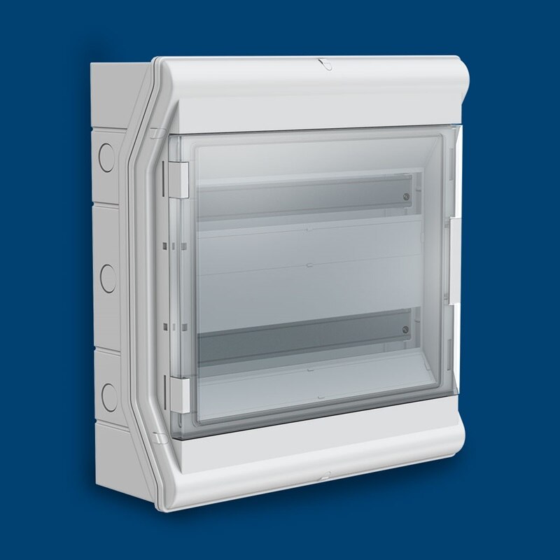 Weatherproof range of switches and sockets