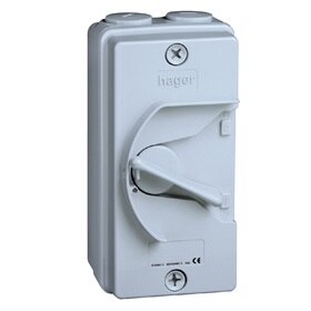 Weatherproof range of switches and sockets