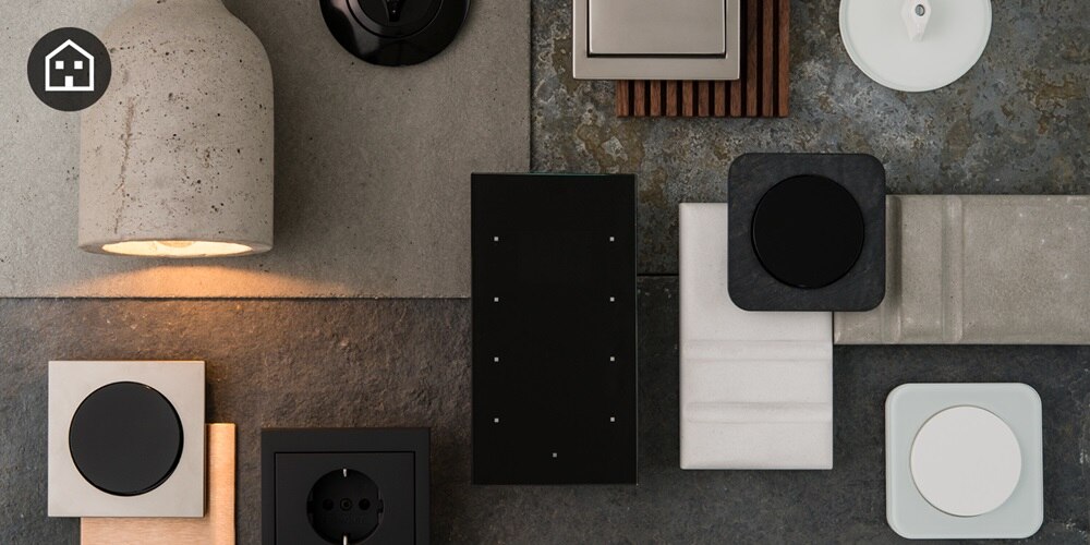 Schöne Schalterprogramme und Steckdosen