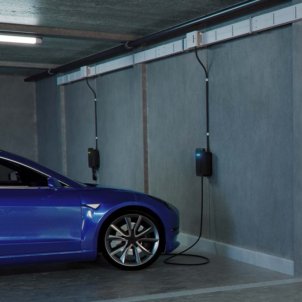 witty pro Ladestation mit Lastmanagement im Mehrfamilienhaus