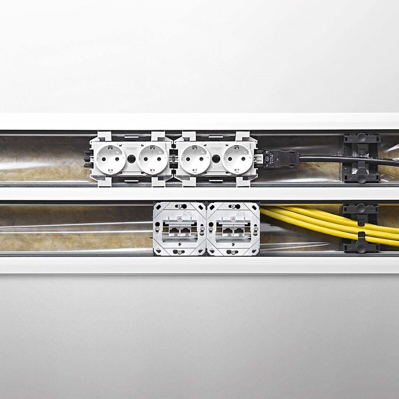 Kabelkanal für den Trockenbau: wandintegrierter tehalit BKIS