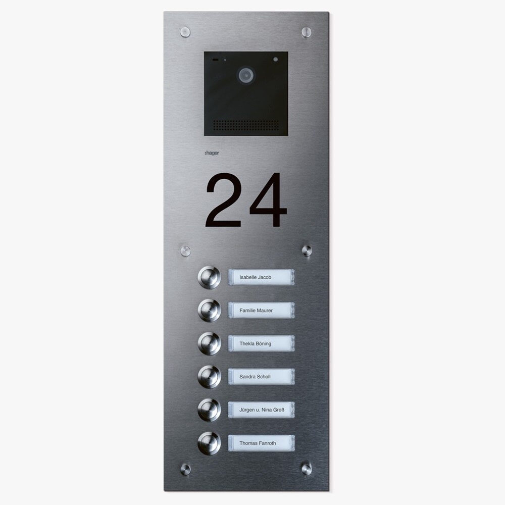 IP Türkommunikation über 2Draht: Hager intercom