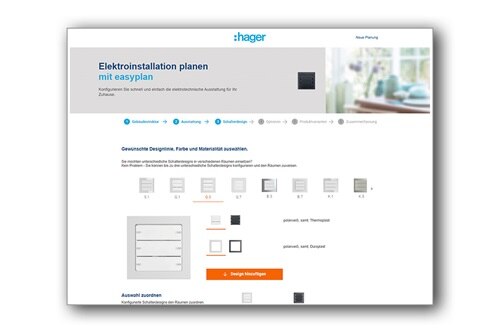 Smart Home Planungstool: easyplan Konfigurator von Hager