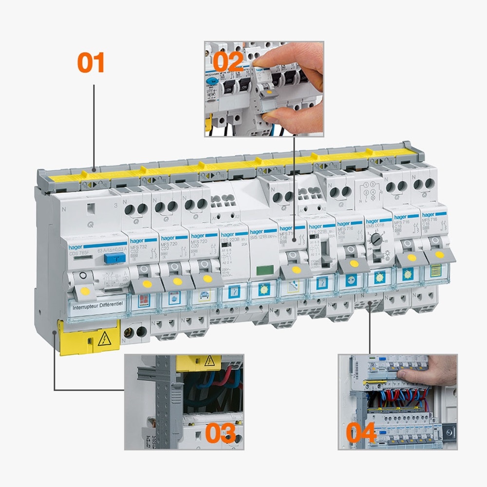 Coffrets et protections modulaires en résidentiel | Hager