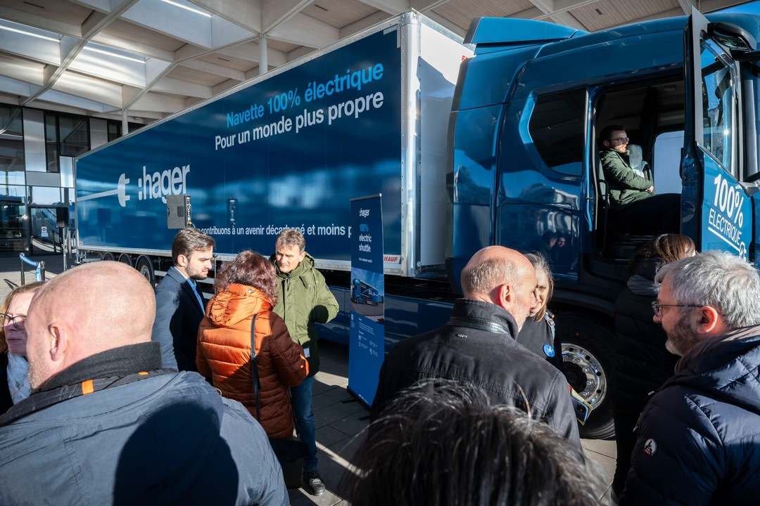Electric truck at Hager!
