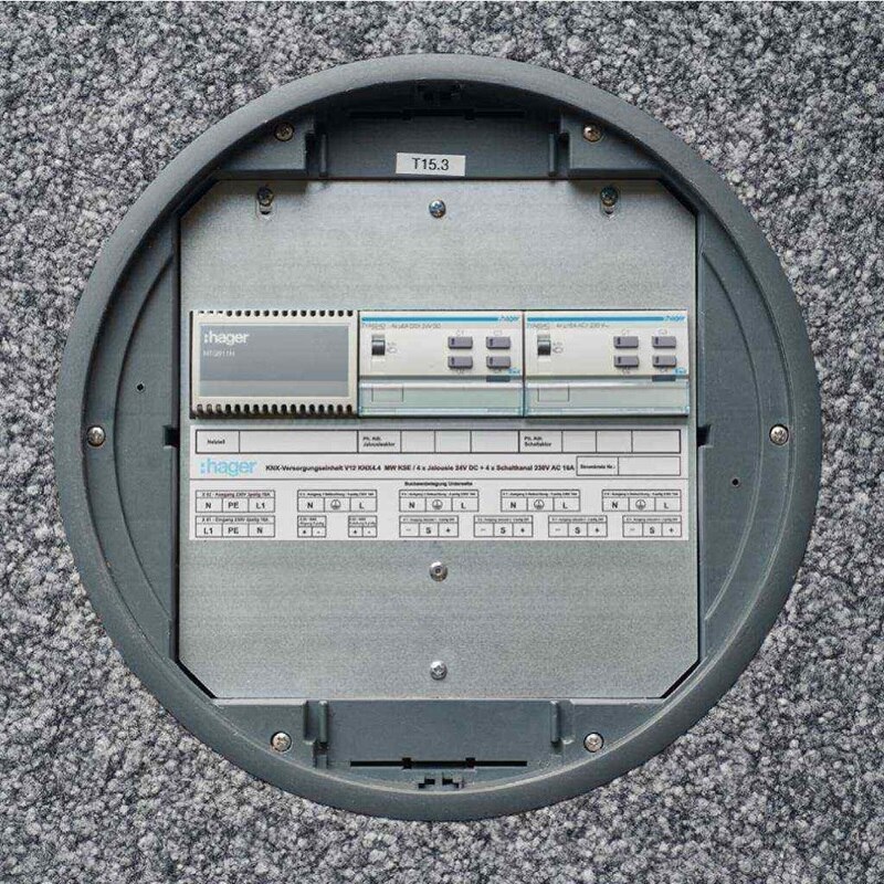 Modular underfloor solution for energy distribution | Hager